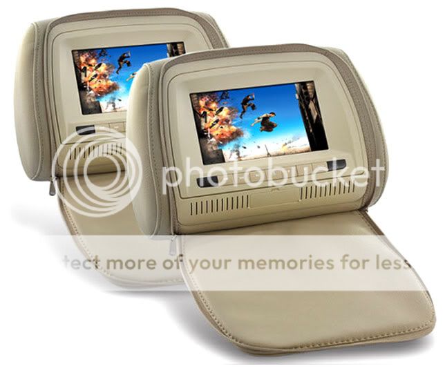 7" inch Headrest TFT LCD Monitor Pair